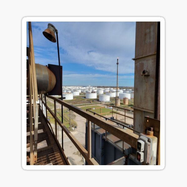 "Oil Refinery Tank Farm" Sticker for Sale by IVTtech | Redbubble