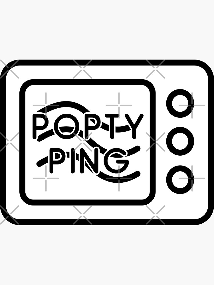 "Popty Ping" Sticker for Sale by LockdownDesigns | Redbubble