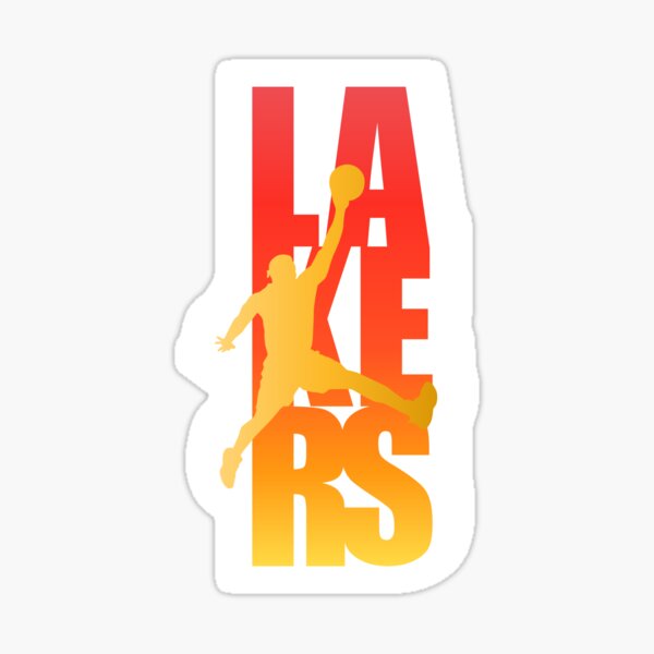 "Lakers Basketball" Sticker by colornarnia | Redbubble