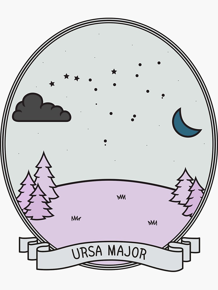 "Ursa Major" Sticker by FinlayMcNevin | Redbubble