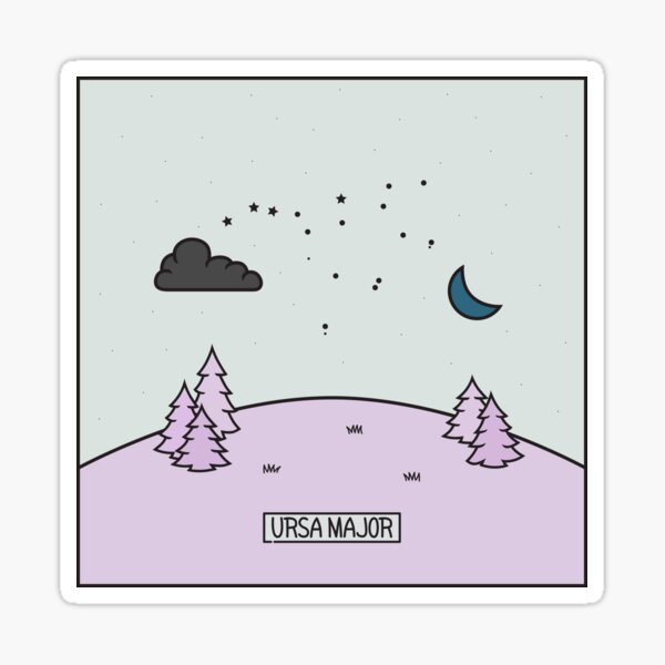 "Ursa Major" Sticker by FinlayMcNevin | Redbubble