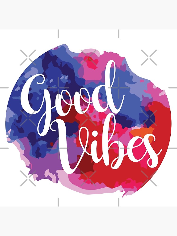 Good Vibes Circle Canvas Print For Sale By Designs111 Redbubble