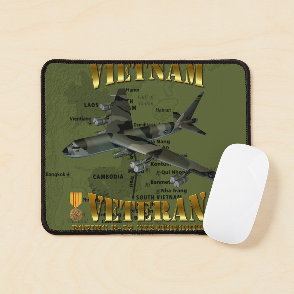"B-52 Stratofortress Vietnam Veteran" Mouse Pad for Sale by BasilBarfly ...