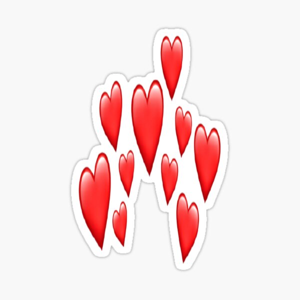 "Stickers Red Hearts Simple And Nice Design Gift for valentine day ...