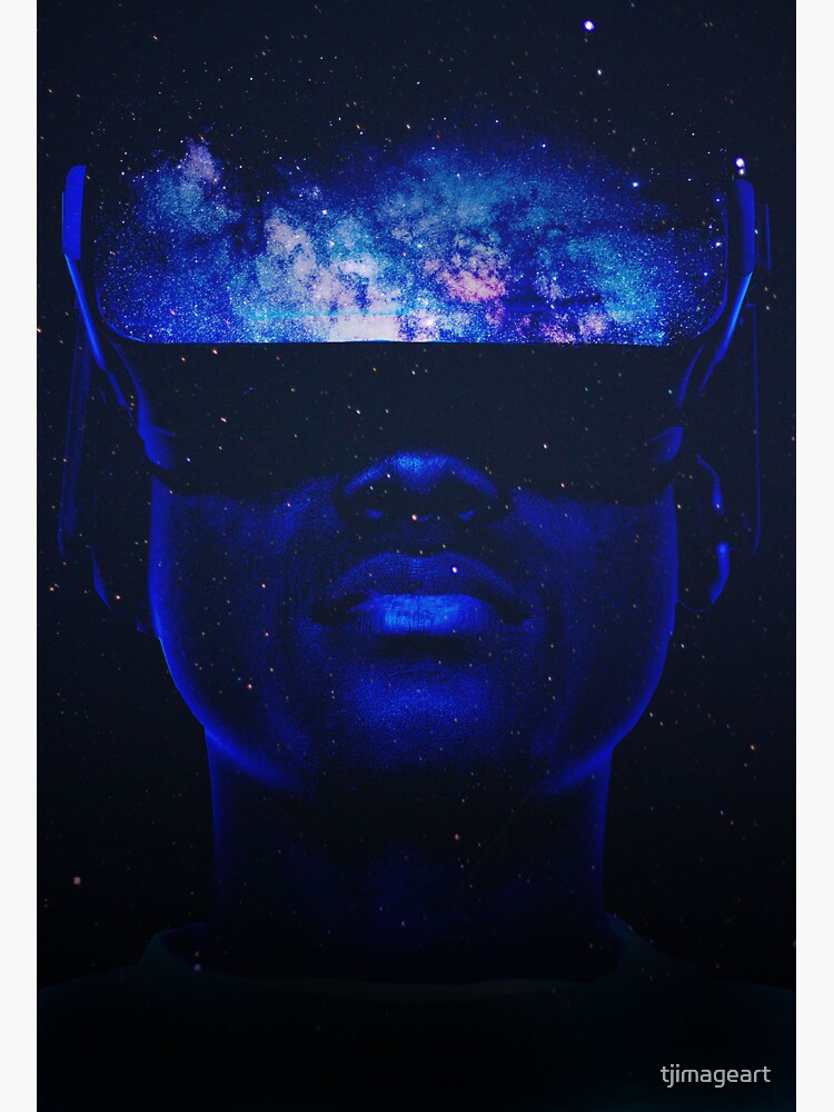 "Cosmic Metaverse" Sticker by tjimageart | Redbubble