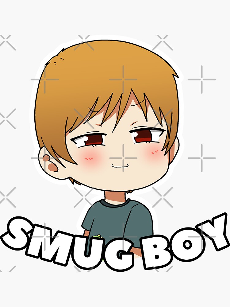 "Webtoon Quality Content BL Smug boy Chibi Trevor " Sticker for Sale by ...