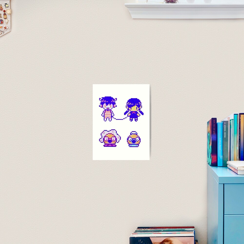 "Omori sprites x 4 " Art Print for Sale by Windhdesigns | Redbubble