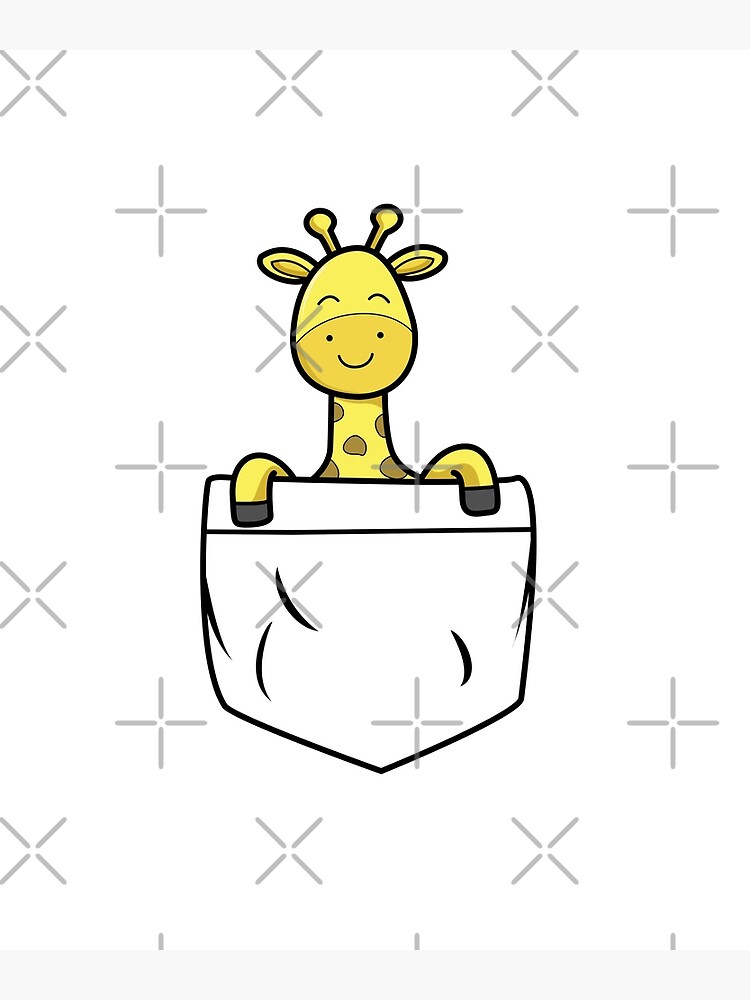 "Sketch Giraffe Art - Funny Zoo Pals" Poster for Sale by MandAFashein ...