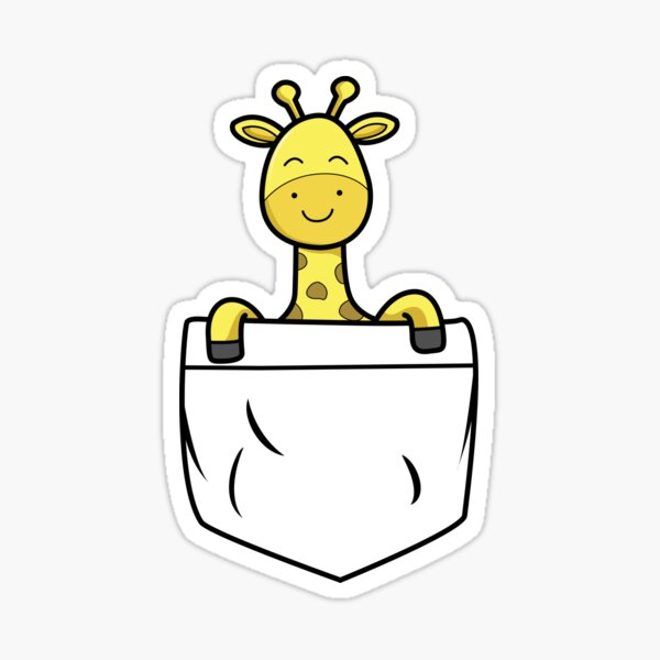 "Sketch Giraffe Art - Funny Zoo Pals" Sticker for Sale by MandAFashein ...