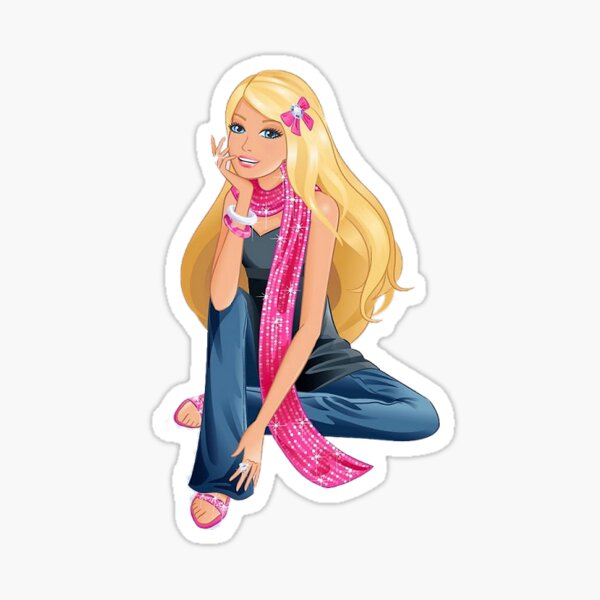 "Barbie Girl!" Sticker for Sale by BreannaRobin | Redbubble