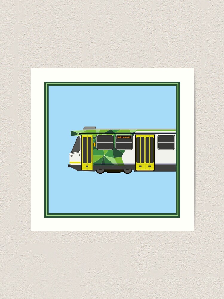 "Iconic Melbourne Tram Illustration (A1/A2 Class Tram) " Art Print by ...