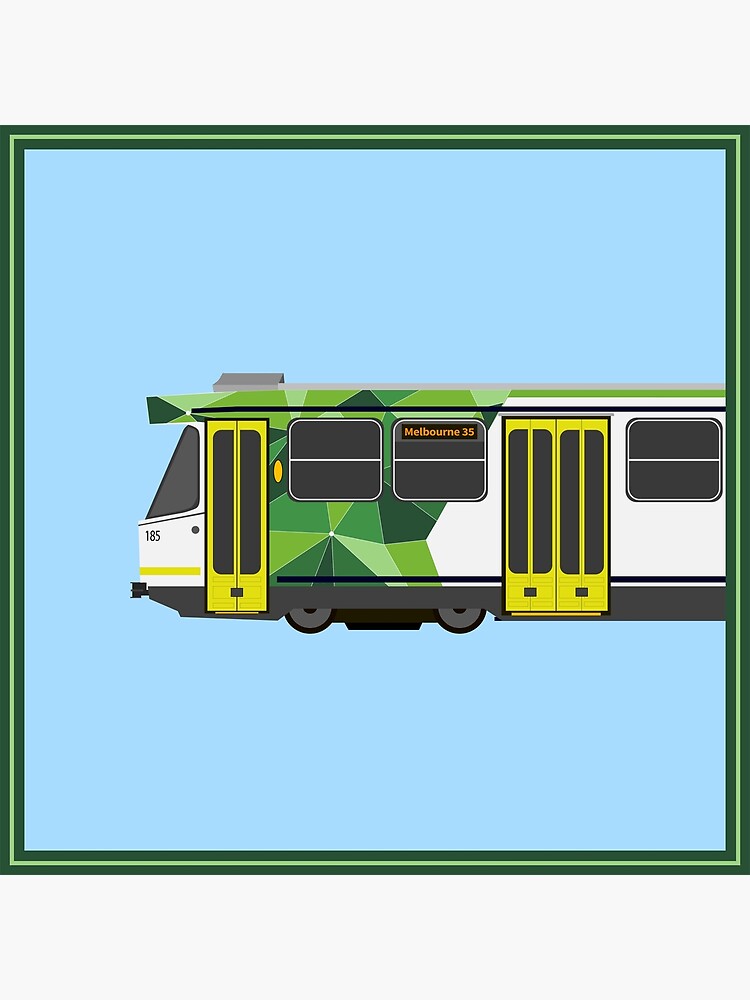"Iconic Melbourne Tram Illustration (A1/A2 Class Tram) " Poster for ...