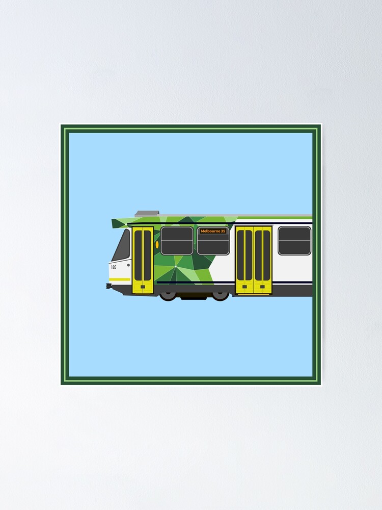 "Iconic Melbourne Tram Illustration (A1/A2 Class Tram) " Poster for ...