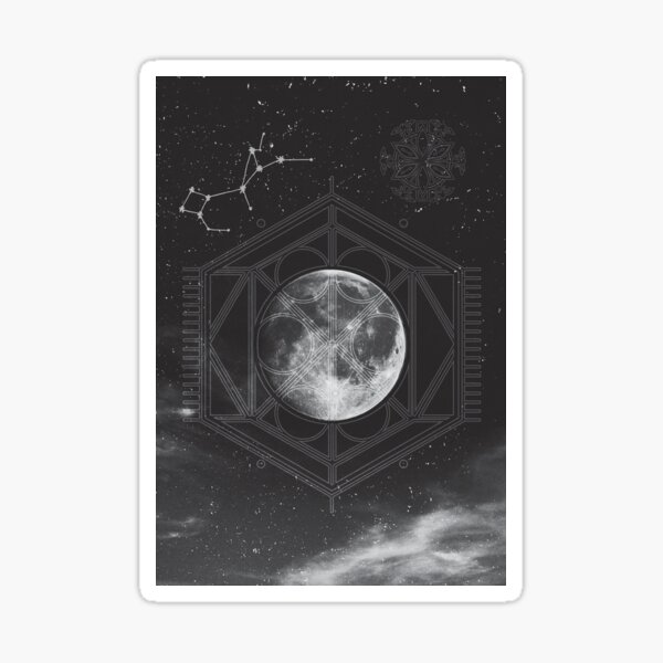 "Moon Symbol" Sticker by RetrofantasyCo | Redbubble
