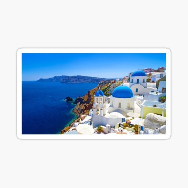 "Santorini" Sticker for Sale by Limoncello | Redbubble