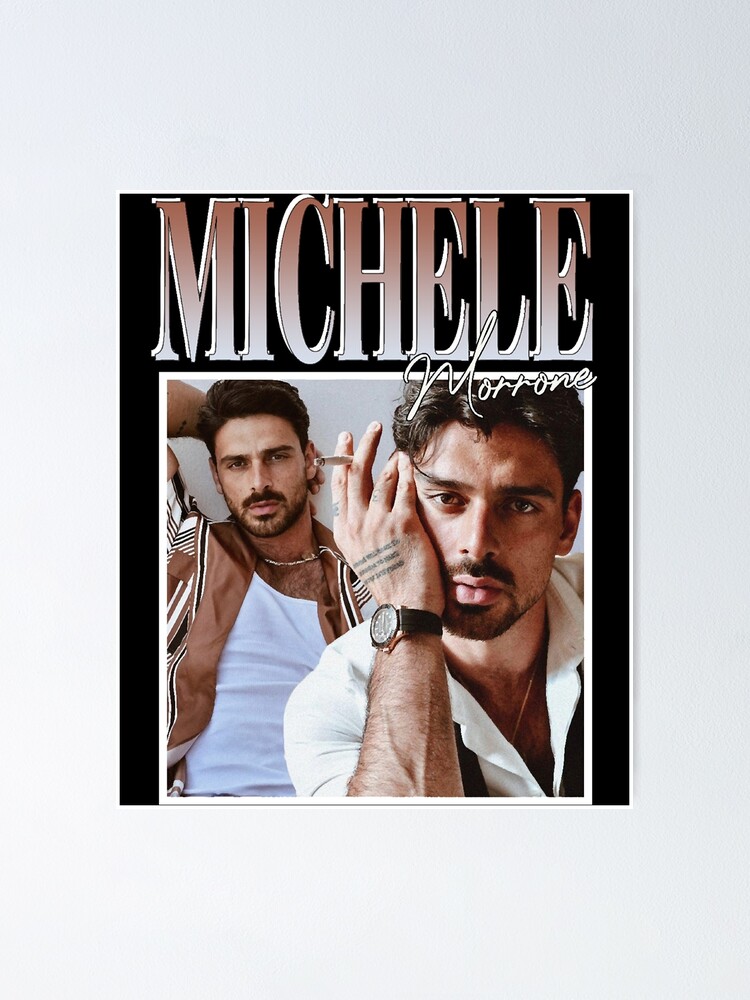 "Michele Morrone" Poster for Sale by LyndaAuker | Redbubble