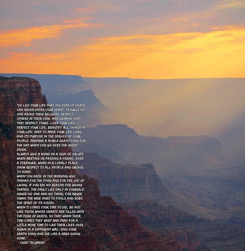 "Tecumseh Poem" by Johnhalifax | Redbubble