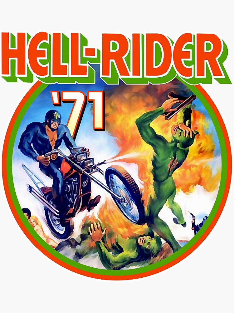 "Hell Rider " Sticker for Sale by khongdedeanh | Redbubble