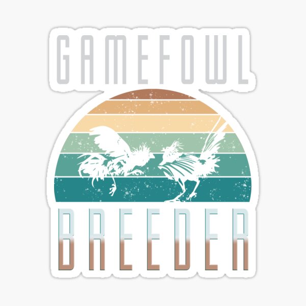 "Gamefowl Breeder" Sticker for Sale by zorox23 | Redbubble