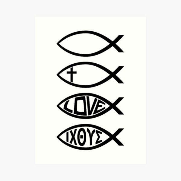 Lámina artística «Cristiandad. El Ichthys es un símbolo de ...