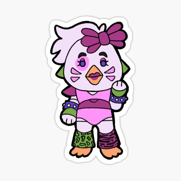 "FNAF Security Breach Cute Glamrock Chica" Sticker for Sale by Eager ...