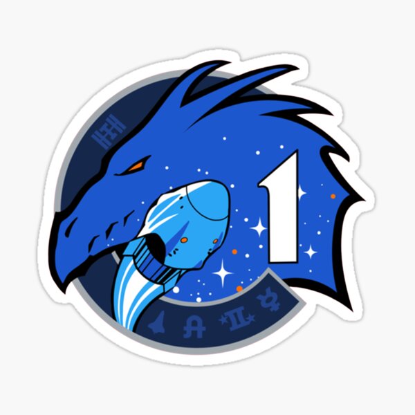"NASA Crew-1 Mission Patch - Crew Dragon by SpaceX" Sticker for Sale by ...