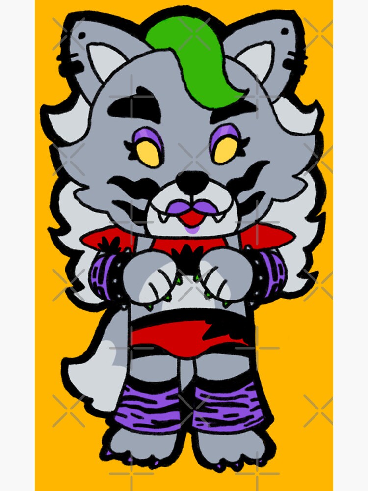 "FNAF Security Breach Cute Roxanne Wolf" Art Print by Eager | Redbubble