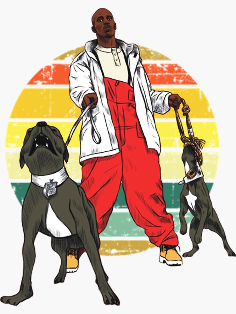 "Rapper Vintage Dmx Forever" Sticker by LeonieFahey | Redbubble