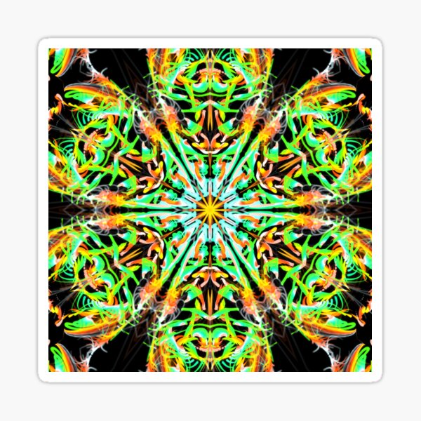 "Mantis King Mandala art" Sticker by CosmicAnimation | Redbubble
