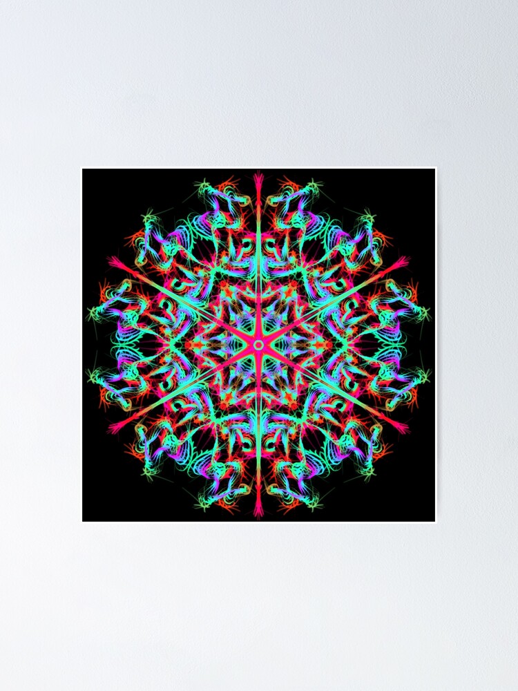 "Magera The neon mandala art" Poster for Sale by CosmicAnimation ...