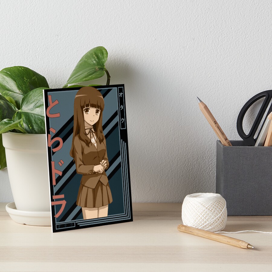 "Nanako Kashii Toradora Retro blue brown anime Design" Art Board Print ...
