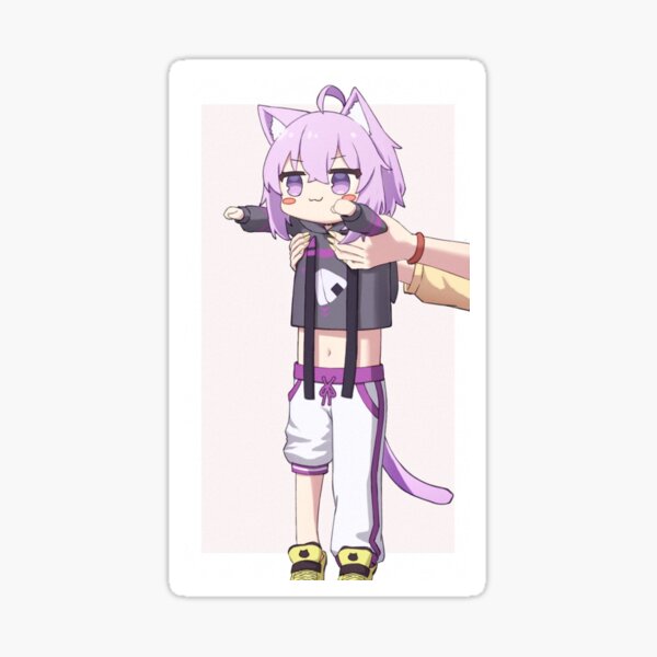 "Nekomata Okayu Chibi" Sticker for Sale by PabloPatterns | Redbubble
