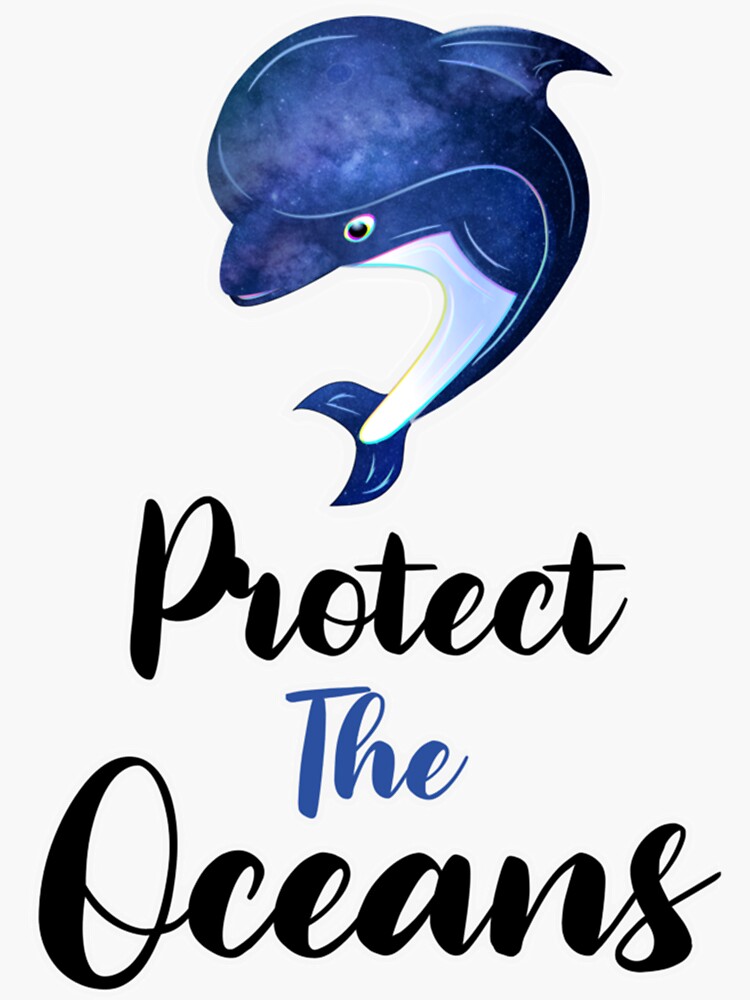 "Protect the oceans, nature conservancy " Sticker for Sale by ...