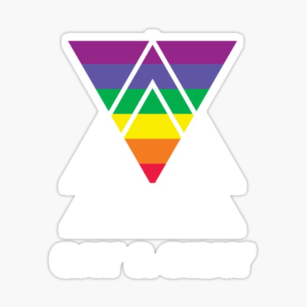 "Rainbow Warp" Sticker by Needlesss | Redbubble