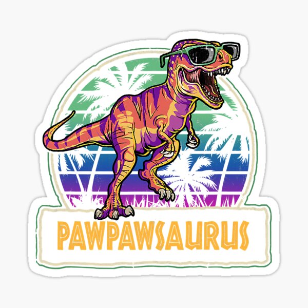 "Pawpawsaurus T Rex Dinosaur Pawpaw" Sticker for Sale by reyeskhan79 ...