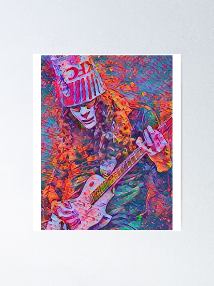 "Buckethead " Poster for Sale by BucketbotJapan | Redbubble