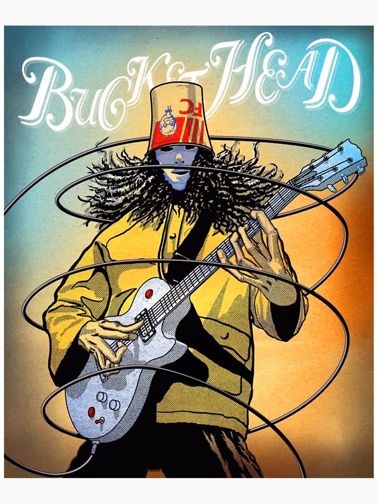 "Buckethead " Poster for Sale by BucketbotJapan | Redbubble