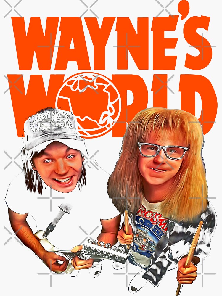 Pegatina «Logo Wayne gráfico color de dos caracteres» de EvelynLima1573 ...