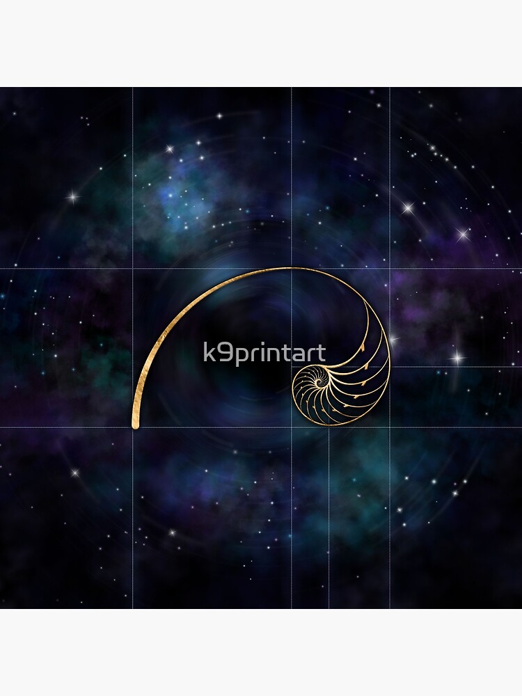 "Nautilus Shell - Sacred Geometry" Poster for Sale by k9printart ...