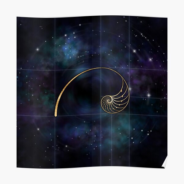 "Nautilus Shell - Sacred Geometry" Poster for Sale by k9printart ...
