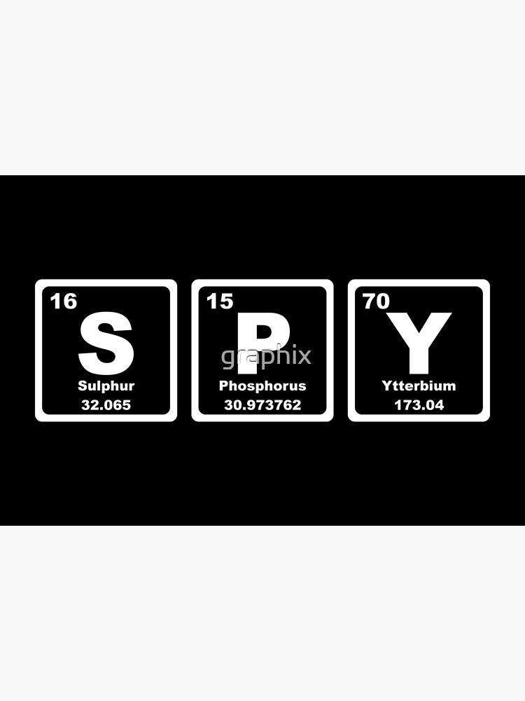 "Spy - Periodic Table" Poster by graphix | Redbubble