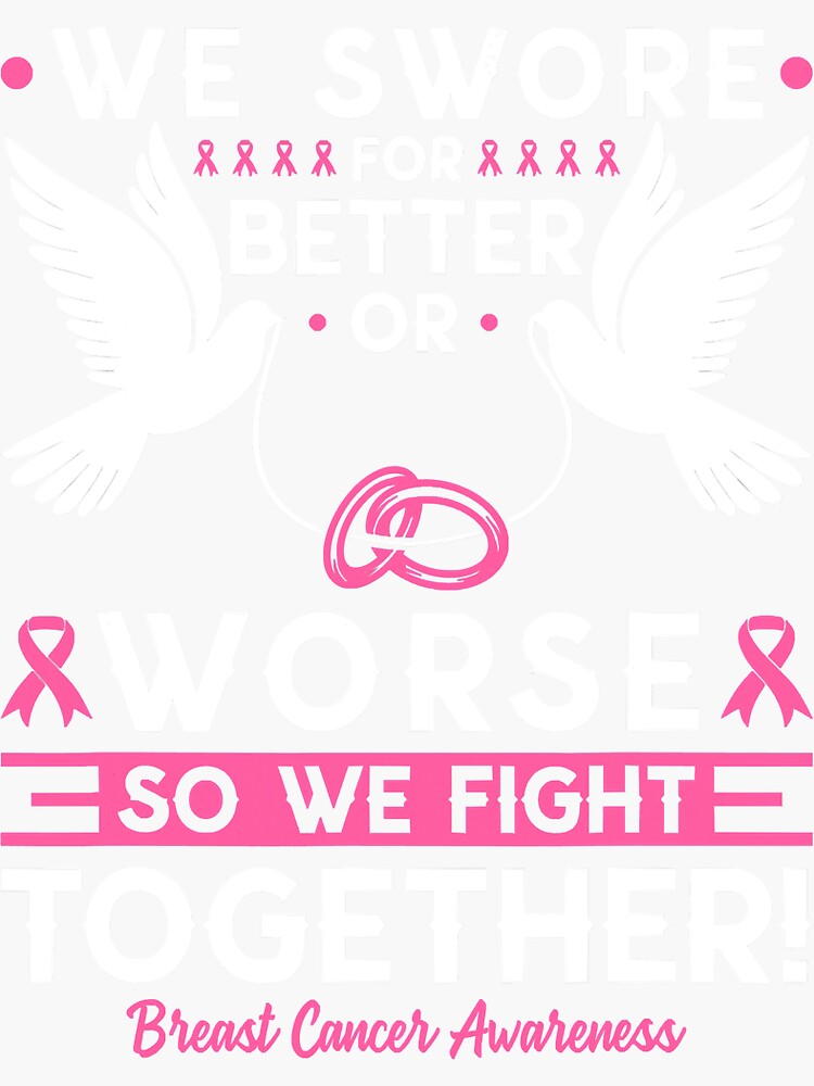 "Breast Cancer Awareness Spouse Husband" Sticker by gonzales6422 ...