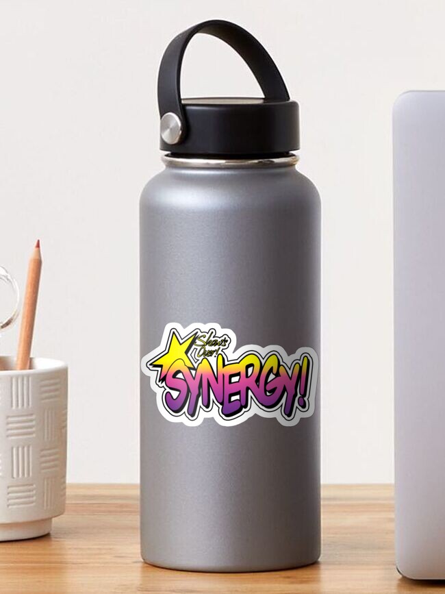 "Synergy!" Sticker for Sale by Maudit | Redbubble