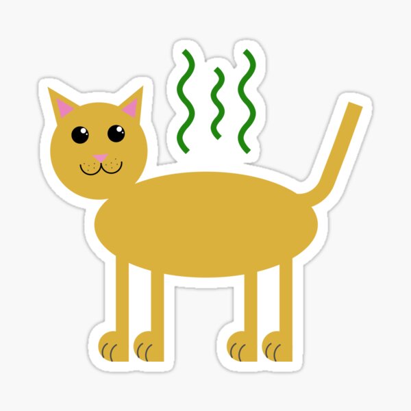 "smelly cat" Sticker by brookemacd | Redbubble