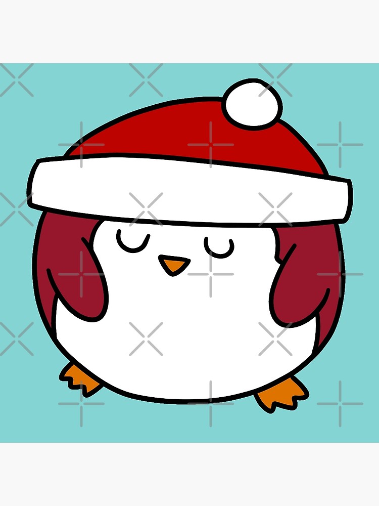 "Fat Round Penguin" Poster by SaradaBoru | Redbubble