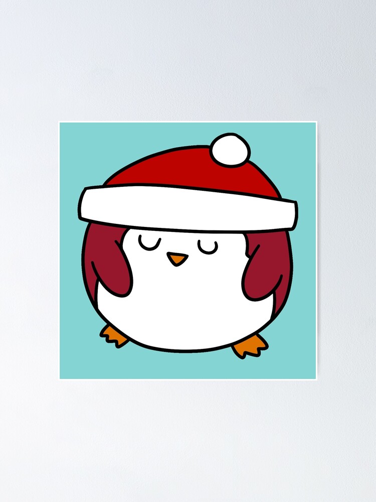 "Fat Round Penguin" Poster by SaradaBoru | Redbubble