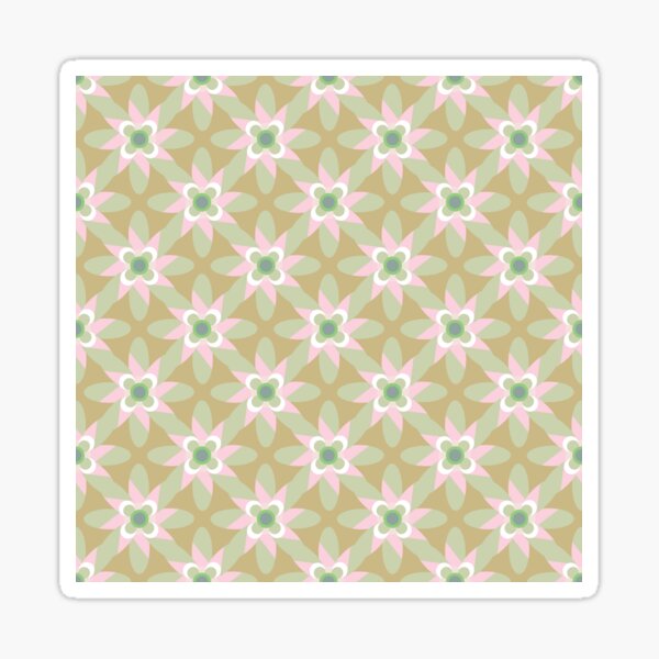 "Retro Funky Garden - Earthy Colour Palette" Sticker by sketchbookjo ...