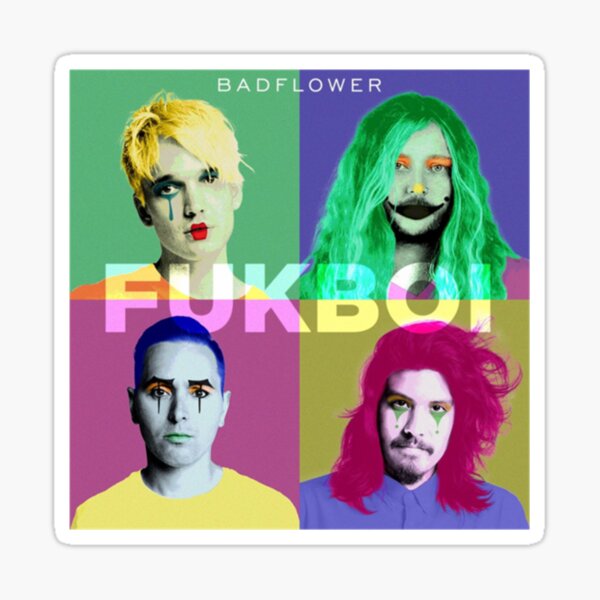 "Simple Badflower Fukboi " Sticker for Sale by ManateesOZ | Redbubble