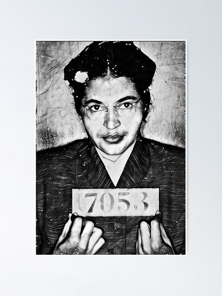 "Rosa Parks - Mugshot" Poster for Sale by Justinneves33 | Redbubble