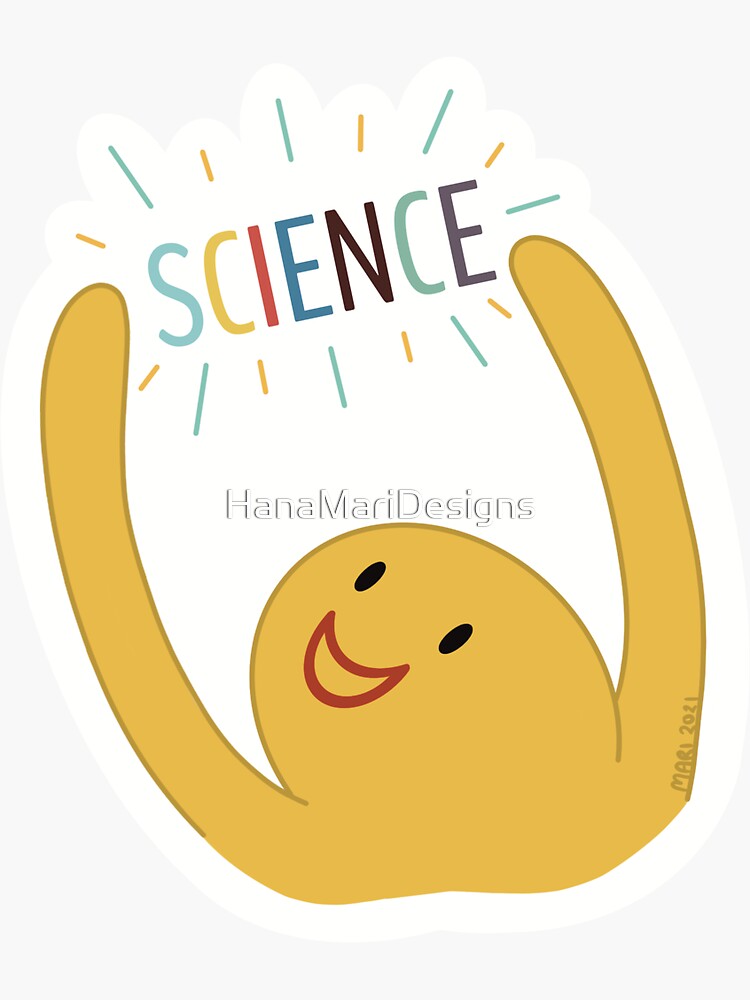"Science Smiley Face" Sticker for Sale by HanaMariDesigns | Redbubble